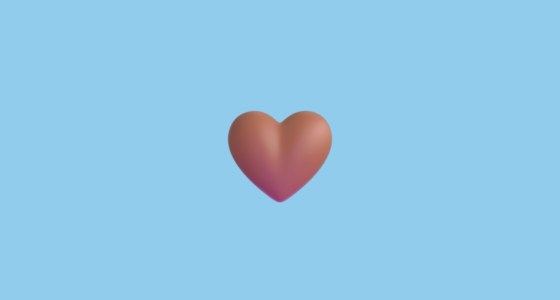 🤎 Corazón Marrón Emoji on Microsoft Teams 14.0