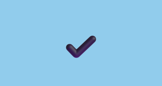 ️ Check Mark Emoji on Microsoft Teams 14.0