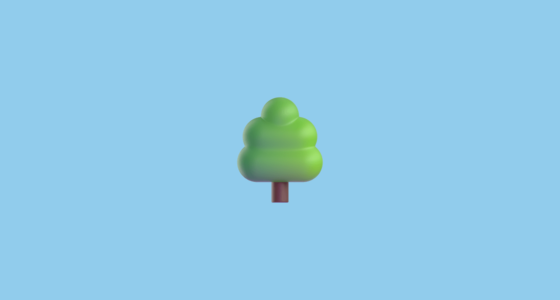 🌳 Árbol De Hoja Caduca Emoji on Microsoft Teams 14.0