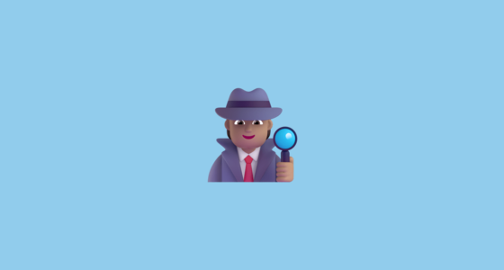 🕵🏽 Détective: Peau Légèrement Mate Emoji on Microsoft Teams 14.0
