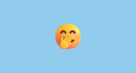 🤭 Verlegen Kicherndes Gesicht Emoji on Microsoft Teams 14.0