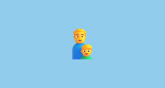 👨‍👦 Family: Man, Boy Emoji on Microsoft Teams 14.0