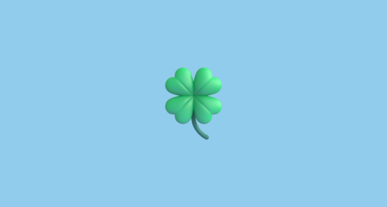 🍀 Four Leaf Clover Emoji on Microsoft Teams 14.0