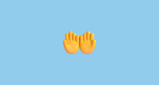 🤲 Mani Unite In Alto Emoji on Microsoft Teams 14.0