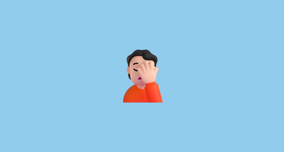 🤦🏻 Person Facepalming: Light Skin Tone Emoji on Microsoft Teams 14.0