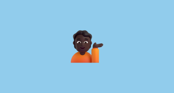 💁🏿 Infoschalter-Mitarbeiter(In): Dunkle Hautfarbe Emoji on Microsoft ...