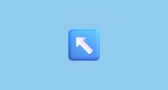 ↖️ Anak Panah Ke Penjuru Kiri Atas Emoji on Microsoft Teams 14.0