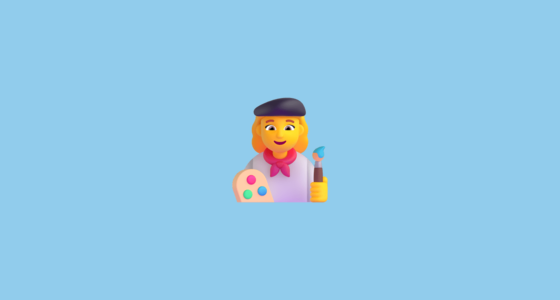 👩‍🎨 Artista Mujer Emoji on Microsoft Teams 14.0