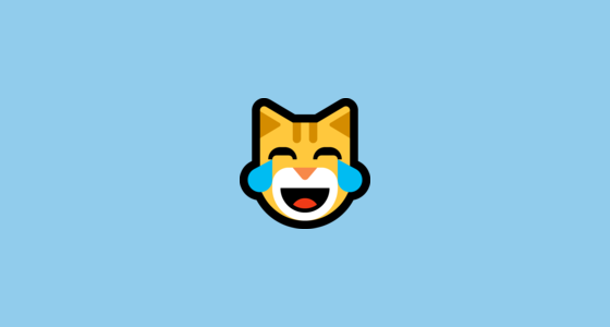 😹 Gato Llorando De Risa Emoji on Microsoft Windows 10 April 2018 Update