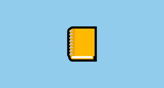 📒 Carnet De Compte Emoji on Microsoft Windows 10 April 2018 Update