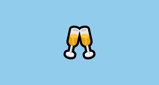 🥂 Clinking Glasses Emoji on Microsoft Windows 10 October 2018 Update