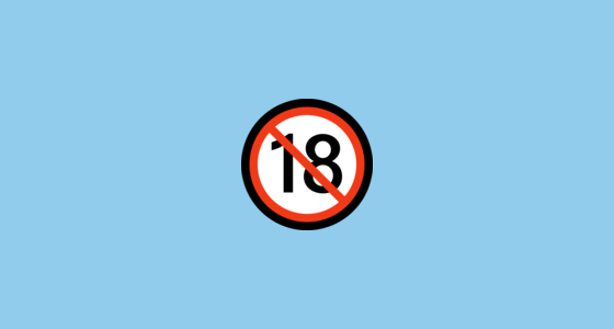 🔞 No One Under Eighteen Emoji on Microsoft Windows 10 October 2018 Update