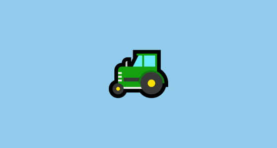🚜 Tractor Emoji on Microsoft Windows 10 October 2018 Update