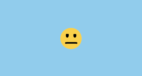 😐 Rosto Neutro Emoji on Microsoft Windows 8.1