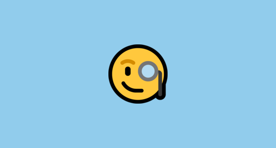 🧐 Gesicht Mit Monokel Emoji on Microsoft Windows 10 May 2019 Update