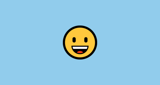 😀 Grinning Face Emoji on Microsoft Windows 10 May 2019 Update