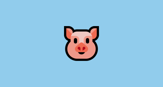 🐷 Cara De Cerdo Emoji on Microsoft Windows 10 May 2019 Update