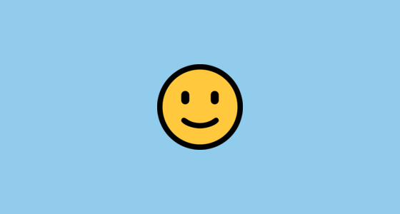 🙂 Slightly Smiling Face Emoji on Microsoft Windows 10 May 2019 Update