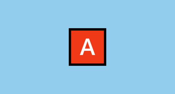 🅰️ A Button (Blood Type) Emoji on Microsoft Windows 11