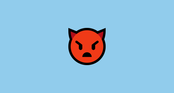 👿 Angry Face with Horns Emoji on Microsoft Windows 11