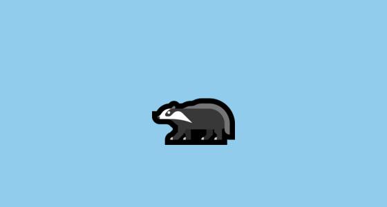 🦡 Dachs Emoji on Microsoft Windows 11