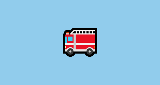 🚒 Fire Engine Emoji on Microsoft Windows 11