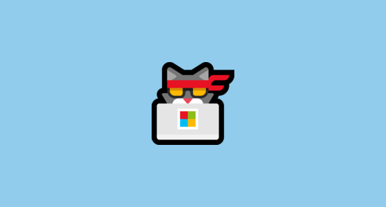 🐱‍💻 Hacker Cat Emoji on Microsoft Windows 11