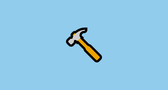 🔨 Hammer Emoji on Microsoft Windows 11