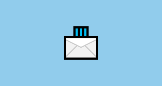 📨 Incoming Envelope Emoji on Microsoft Windows 11