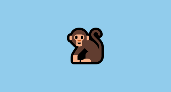 🐒 Monkey Emoji on Microsoft Windows 11
