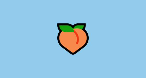 🍑 Pfirsich Emoji on Microsoft Windows 11