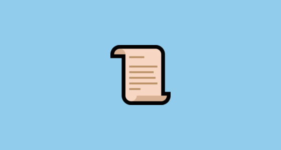 📜 Parchemin Emoji on Microsoft Windows 11