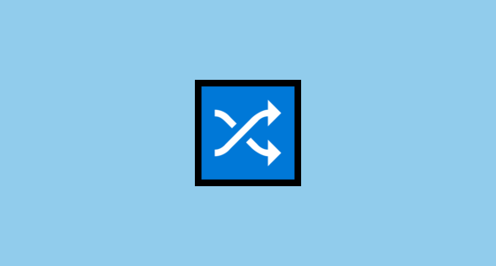 🔀 Shuffle Tracks Button Emoji on Microsoft Windows 11