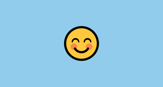 😊 Visage Souriant Avec Yeux Rieurs Emoji on Microsoft Windows 11