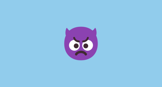 👿 Angry Face with Horns Emoji on Microsoft Windows 11 November 2021 Update