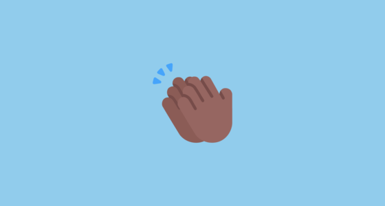 👏🏾 Clapping Hands: Medium-Dark Skin Tone Emoji on Microsoft Windows 11 ...