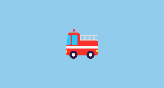 🚒 Fire Engine Emoji on Microsoft Windows 11 November 2021 Update