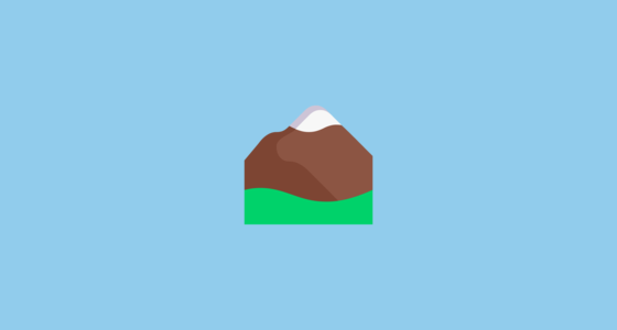 ⛰️ Montagne Emoji on Microsoft Windows 11 November 2021 Update