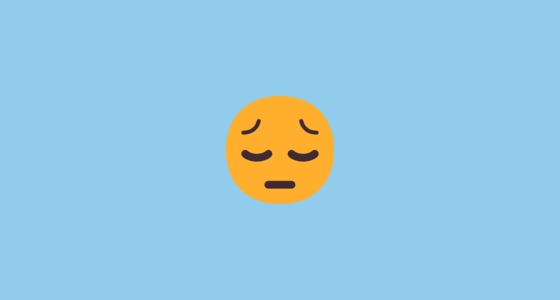 😔 Visage Pensif Emoji on Microsoft Windows 11 November 2021 Update