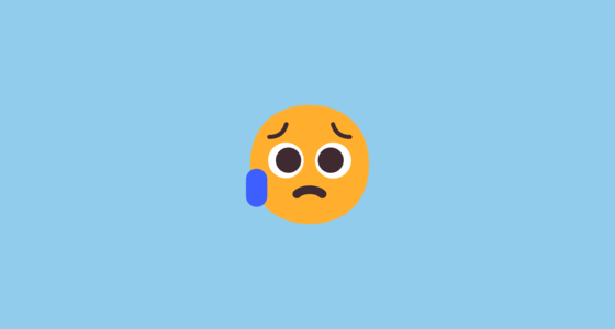 😥 Rosto Triste, Mas Aliviado Emoji on Microsoft Windows 11 November ...