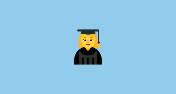 👩‍🎓 Estudiante Mujer Emoji on Microsoft Windows 11 November 2021 Update