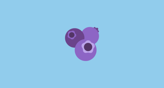 🫐 Blueberries Emoji on Microsoft Windows 11 22H2