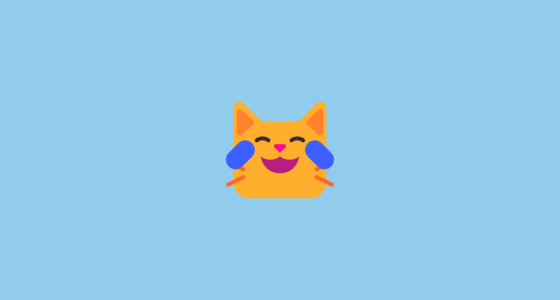 😹 Gato Llorando De Risa Emoji on Microsoft Windows 11 22H2