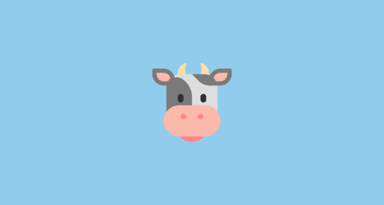 🐮 Cow Face Emoji on Microsoft Windows 11 22H2