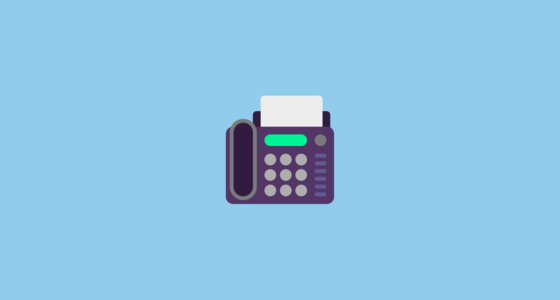 📠 Fax Emoji on Microsoft Windows 11 22H2