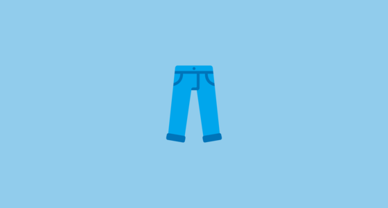 👖 Jean Emoji on Microsoft Windows 11 22H2