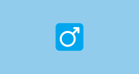 ♂️ Male Sign Emoji on Microsoft Windows 11 22H2