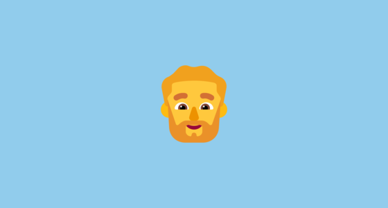 🧔‍♂️ Mann: Bart Emoji on Microsoft Windows 11 22H2