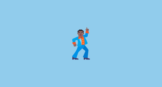 🕺🏾 Homem Dançando: Pele Morena Escura Emoji on Microsoft Windows 11 22H2