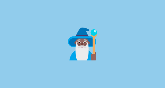 🧙🏾‍♂️ Man Mage: Medium-Dark Skin Tone Emoji on Microsoft Windows 11 22H2